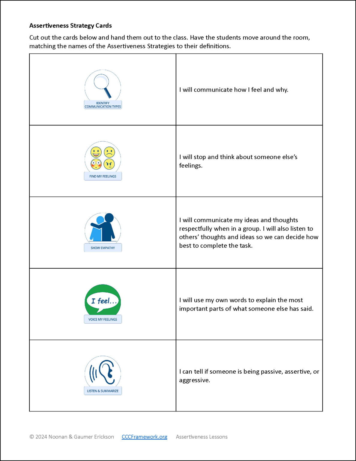 Assertiveness Lessons [Secondary]