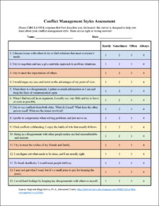 Conflict Management Lessons [Secondary]: Materials